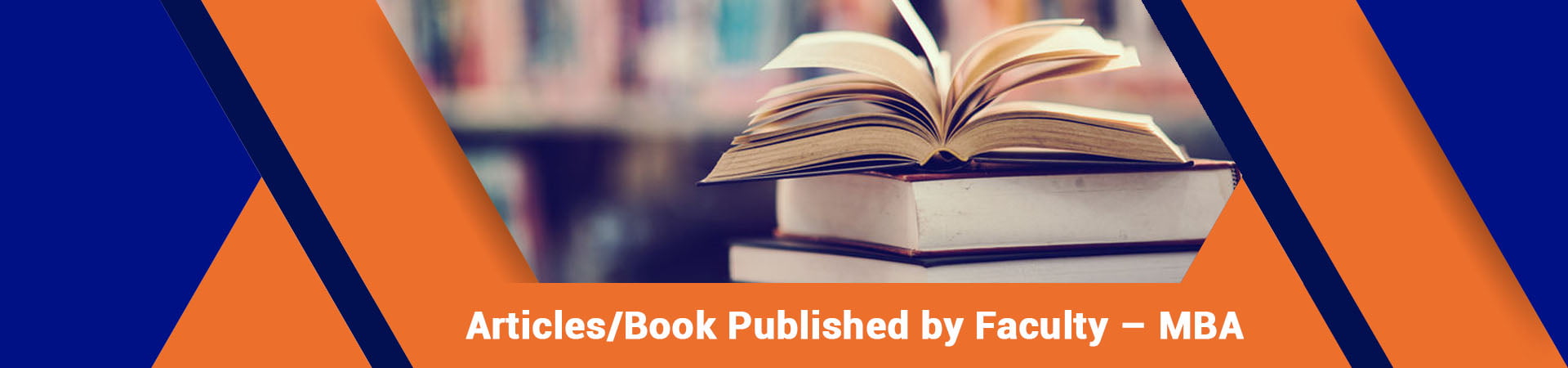 Articles/Book Published by Faculty - MBA