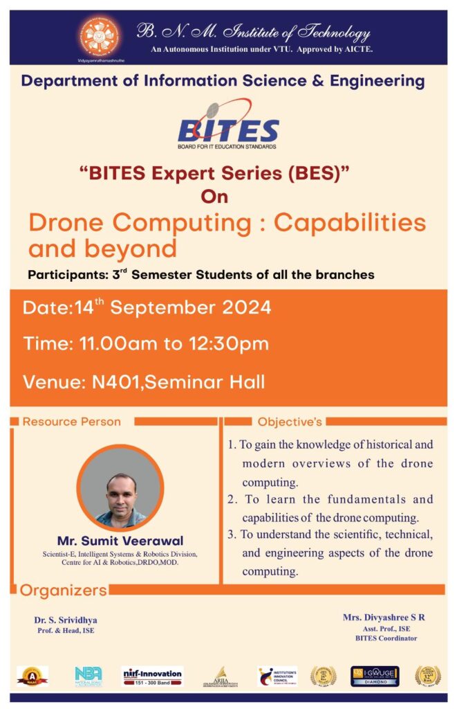 “BITES Expert Series (BES)” On Department of Information Science ...