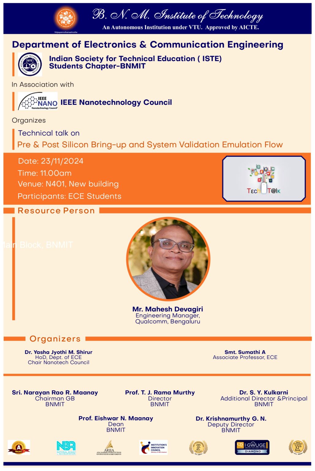 Talk on Pre & Post Silicon Bring-up and System Validation Emulation Flow