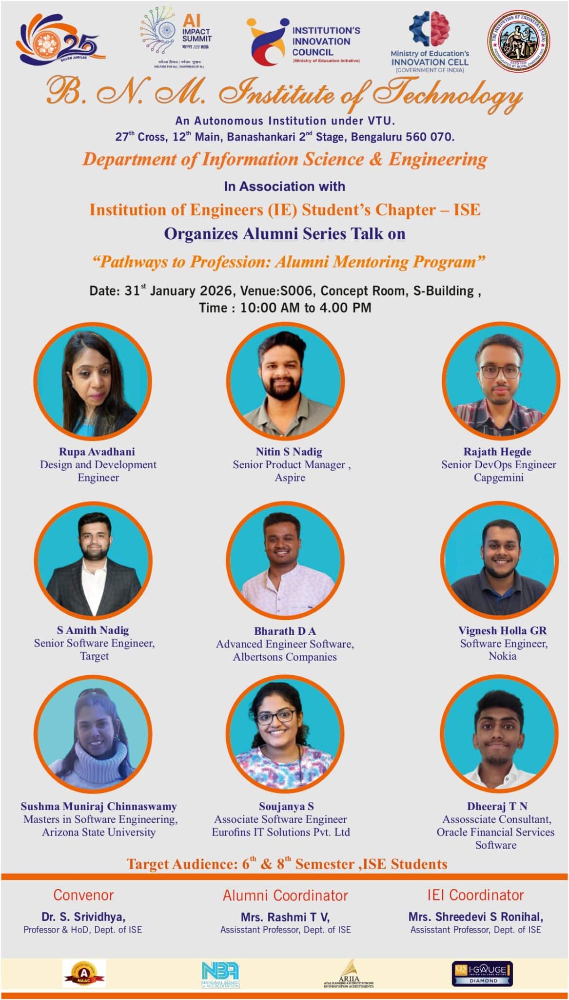 Organized a Alumni series talk "Pathway to profession : Alumni ...
